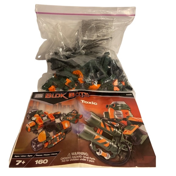 Ritvik | Toys | Mega Bloks Transforming Blok Bots Toxic 9339 6 Pieces ...